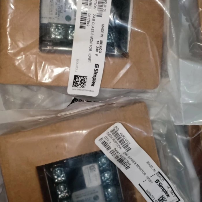 Jual Modul Simplex 4090-9101 Zone Addressable Module Fire Alarm New ...