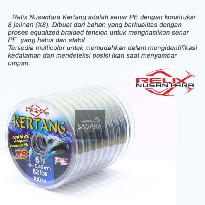 Jual Senar Pe X8 Kertang Connected Dari Relix Nusantara | Shopee Indonesia