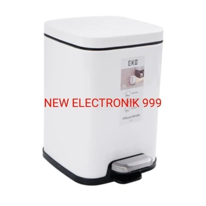Jual EKO PEDAL BIN STELLA 6L WHITE PL EKO TEMPAT SAMPAH PEDAL STELLA PUTIH 6 LTR 1201T | Shopee ...
