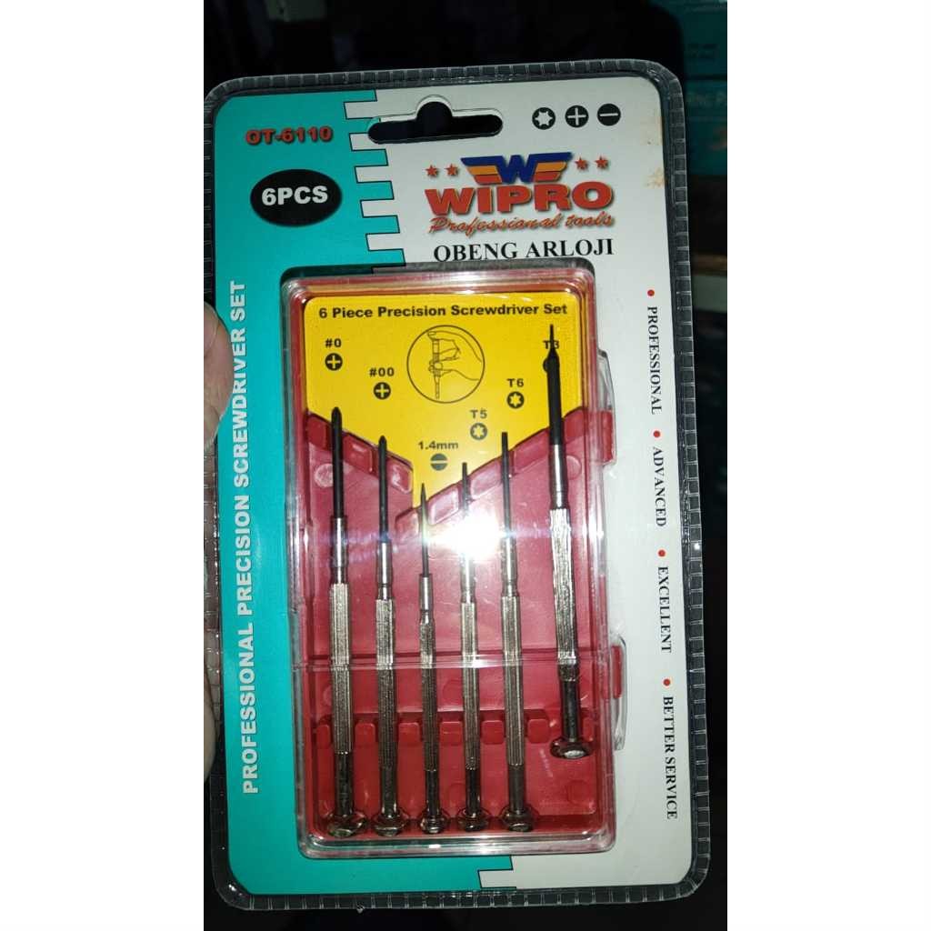 Jual Wipro Obeng Torx Set 6Pcs OT-6110 | Shopee Indonesia