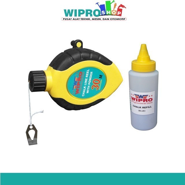 Jual Wipro Chalk Line Reel PVC w/Powder WP-011B | Shopee Indonesia