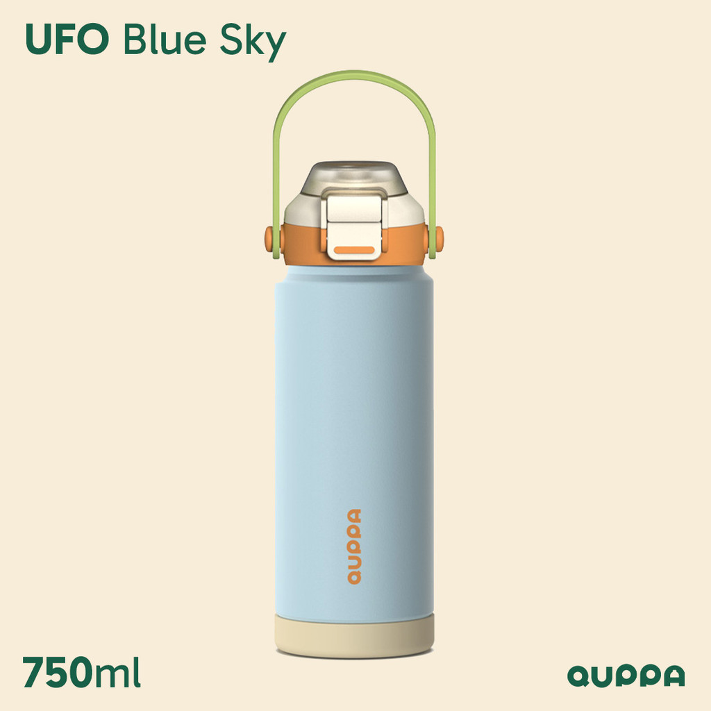 Jual Quppa UFO Blue Sky 750ml Stainless Steel Bottle [ Cloud Series ...