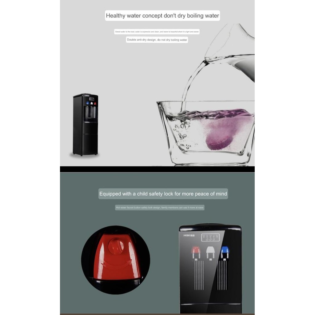 Jual Hicon Mesin Es Batu Dispenser Ice Maker Cube Machine 3In 1 Hzb 15 ...