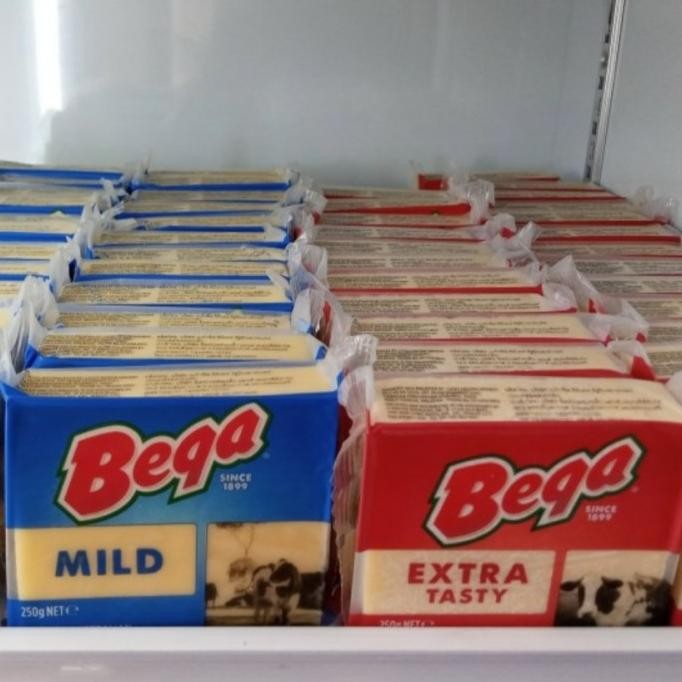 Jual keju bega cheddar mild, extra tasty 250g - frozen | Shopee Indonesia