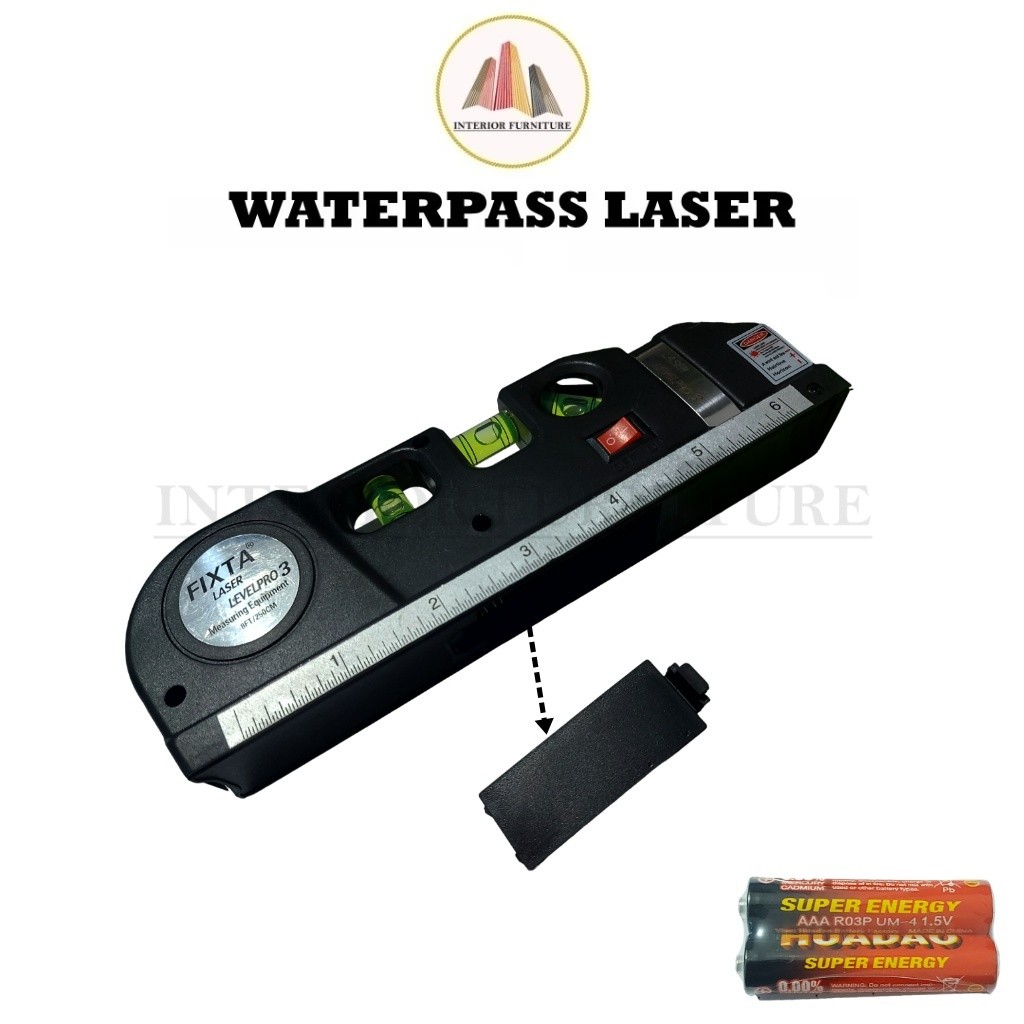 Jual TERLENGKAP Waterpass laser Level Pro 3 Meteran Laser Infrared ...