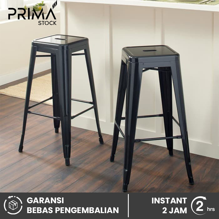 Jual KURSI BAR COUNTER CAFE DAPUR ISLAND STOOL BESI METAL TINGGI 60 ...