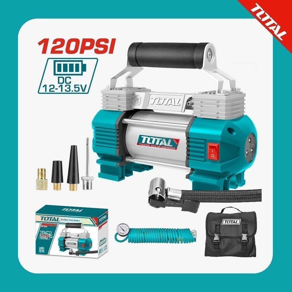 Jual 【TOTAL】Kompresor Ban /Auto Air Compressor TTAC2506 | Shopee Indonesia