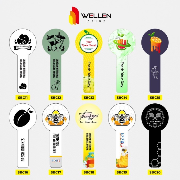 Jual Label Sticker Seal Penutup Botol Madu Toples Kue Segel Seaguna ...