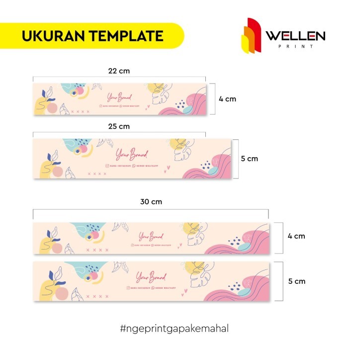 Jual Cetak Paper Belt / Print Label Segel Box / Paper Sleeve Kan ...