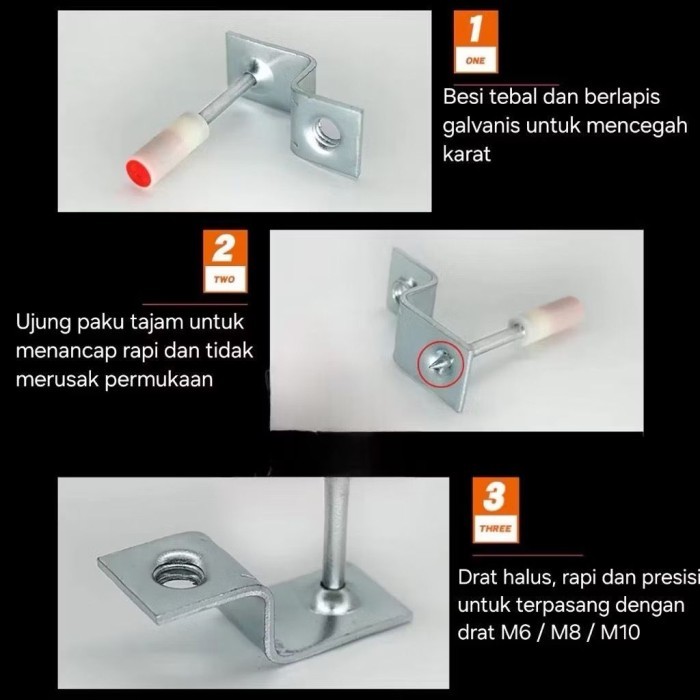 Jual Paku Z Ramset Atap Drat 8Mm Paku Beton Tembak Stampset 8.5Mm X M8 ...