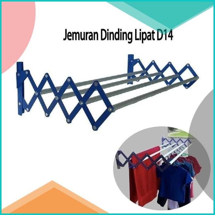 Jual Jemuran Dinding Lipat Aluminium Hanger Gantungan Rak Baju Handuk ...