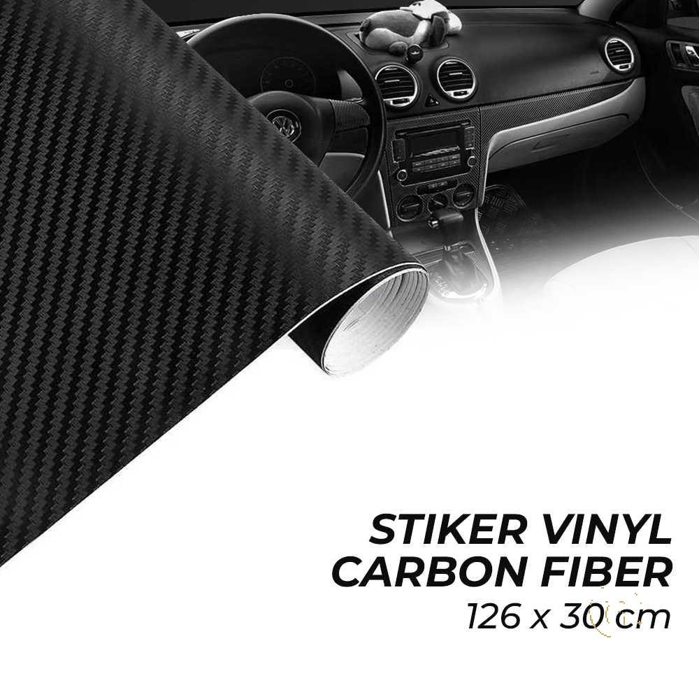 Jual Vinyl Carbon Fiber Mobil Car Wrap 3D Multifungsi 126 x 30 cm ...