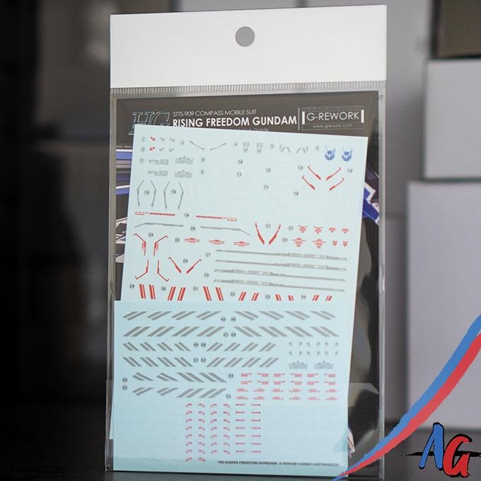 Jual Original G-Rework Hg Rising Freedom Gundam Water Decal Sticker ...