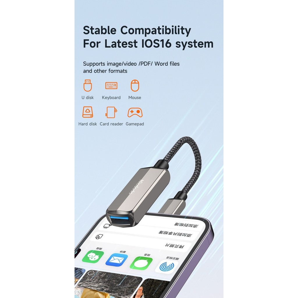 Jual MCDODO Adapter 2in1 OTG iPhone To USB 3.0 For Hardisk Flashdisk ...