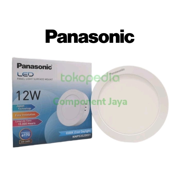 Jual LAMPU DOWNLIGHT LED PANEL PANASONIC 12W 12 WATT OUTBOW OB TEMPEL | Shopee Indonesia