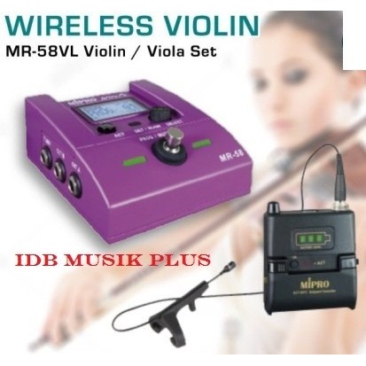 Jual Hilmawanmall - Mic Wireless Instrument Mipro Mr58 Mr 58 (Violin, Gitar Bass, Cajon ...