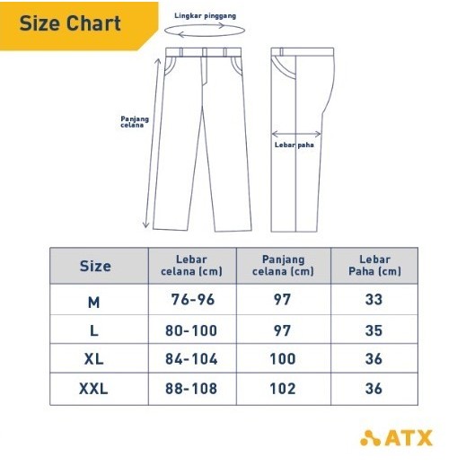 Jual WEARPACK SAFETY KERJA HANYA CELANA MERK ATX | Shopee Indonesia