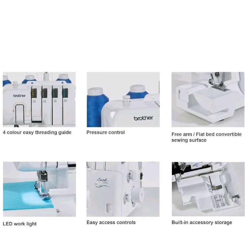 Jual Mesin Jahit Obras dan Neci Portable Brother 2104D / 2104D Overlock Dengan Teknologi Jepang ...