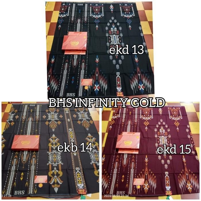 Jual Sarung Bhs Infinity Gold Cba Batik Bhs New 100 % Original | Shopee ...