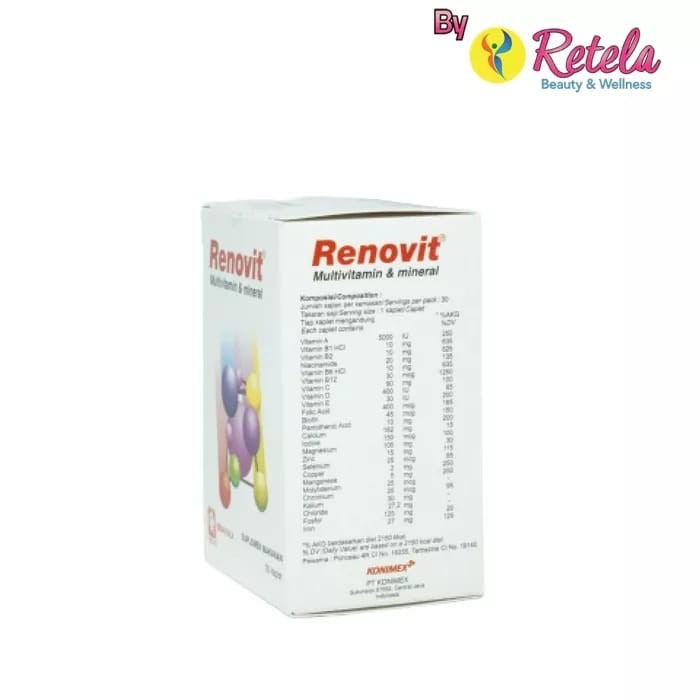 Jual Renovit Botol Isi 30 Kaplet/ Multivitamin | Shopee Indonesia