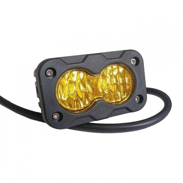 Jual Yellow Led Headlight Flood Beam Light [2X3Inch] Terbaru 100 % ...