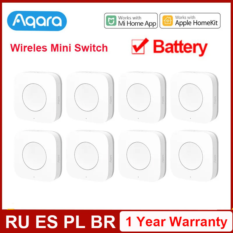 Jual Aqara Wiress Mini Switch Zigbee Sensor One Key Control | Shopee ...