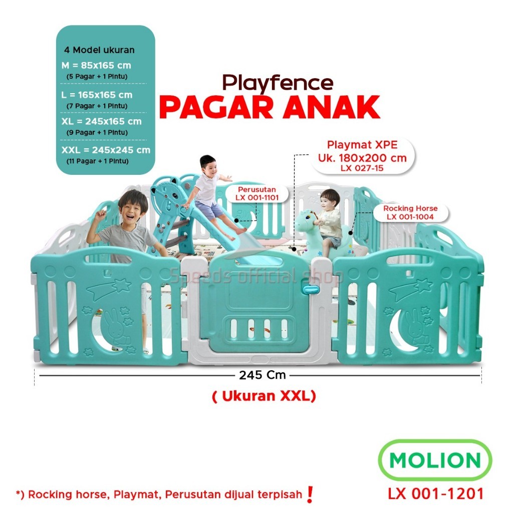 Jual Pagar Anak Pagar Bayi Babyfence Playfence Prosotan Kuda Kudaan ...