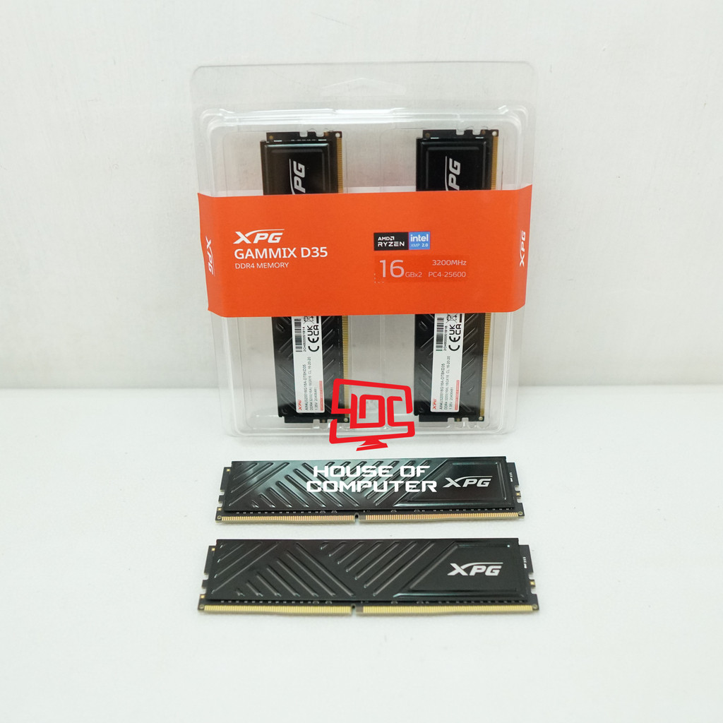 Jual RAM PC LONGDIMM ADATA GAMMIXX D35 16GBX2 (32GB) DDR4 3200MHZ DUAL ...