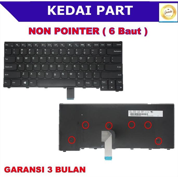 Jual Keyboard Lenovo Thinkpad T460 T470S L450 T470P Backlight Pointer ...