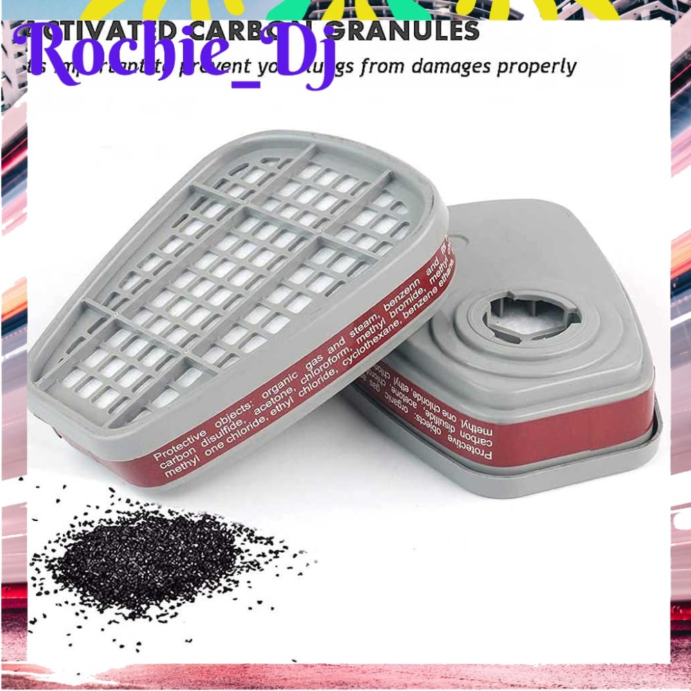 Jual CARTRIDGE FILTER MASKER GAS RESPIRATOR ACTIVATED CARBON 2 PCS ...