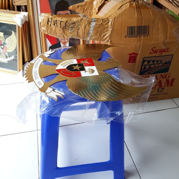 Jual Lambang Garuda Pancasila Rata 15 Cm Gercep | Shopee Indonesia