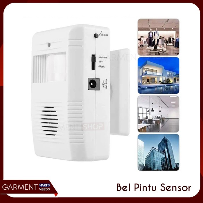 Jual Bel Pintar Sensor Gerak Wireless Pintu Toko Rumah Dengan Suara ...