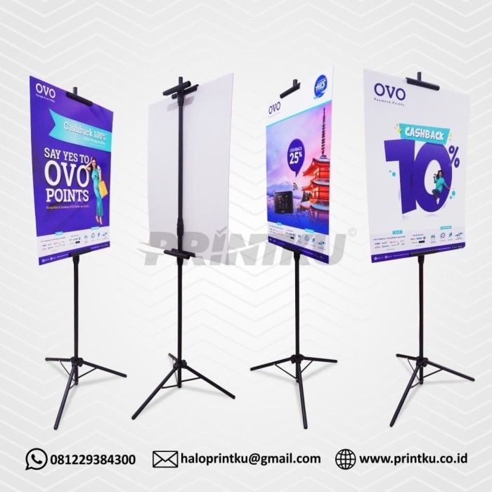 Jual Cetak Tripod Banner uk. A2 | Shopee Indonesia