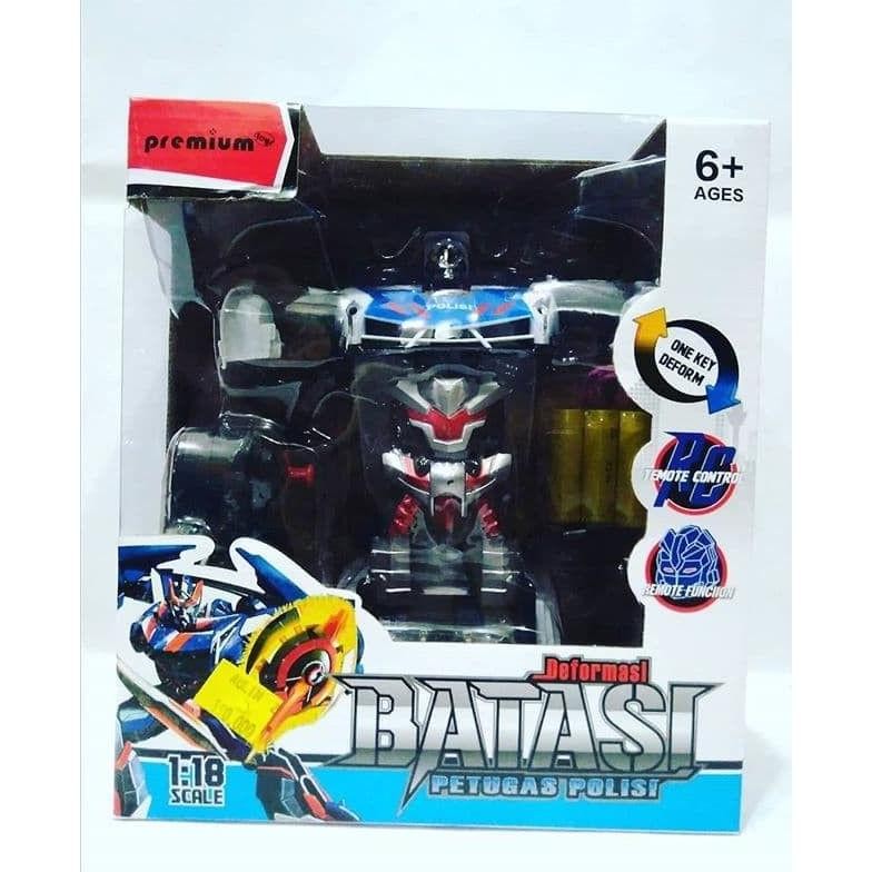 Jual Mobil polisi transformasi Robot 2in1 baterai casan dan charger ...