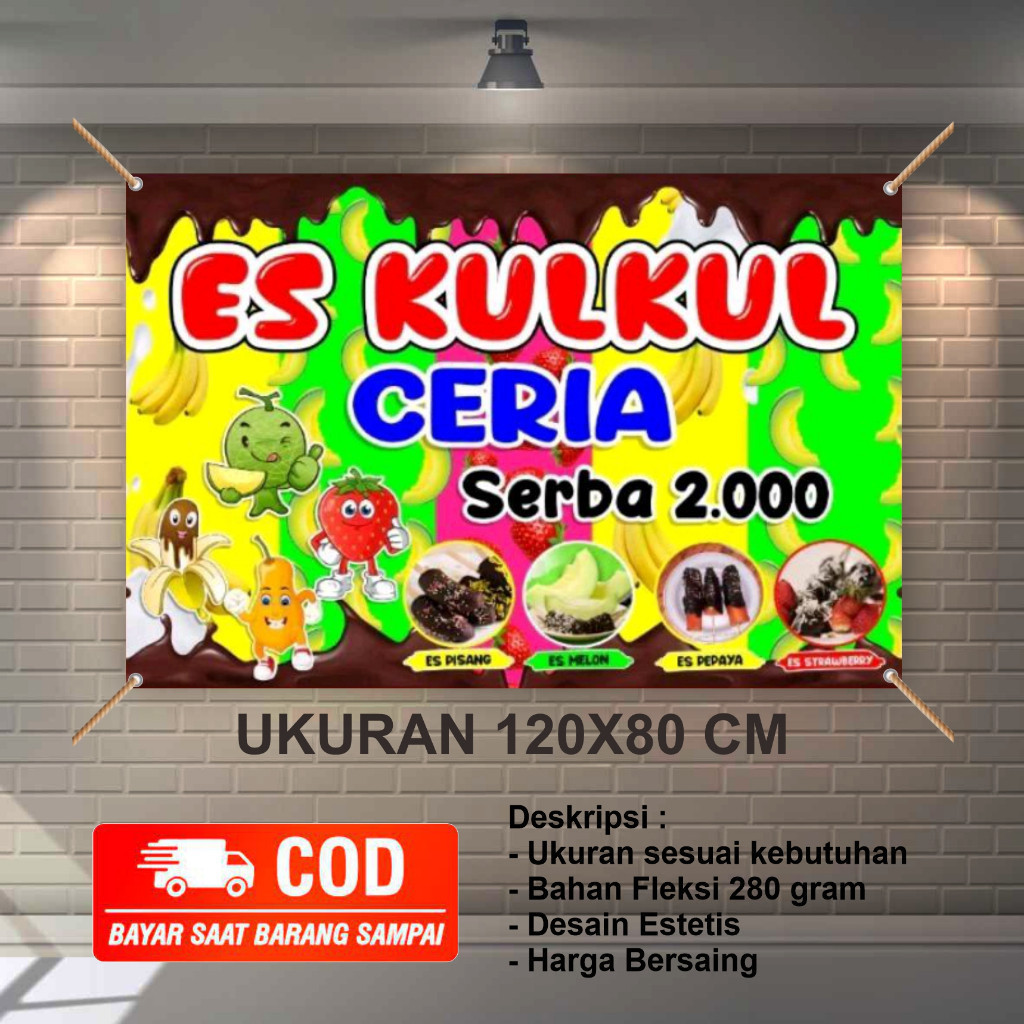 Jual Ambil PROMO Sekarang Juga >> spanduk banner es kul kul ceria murah ...