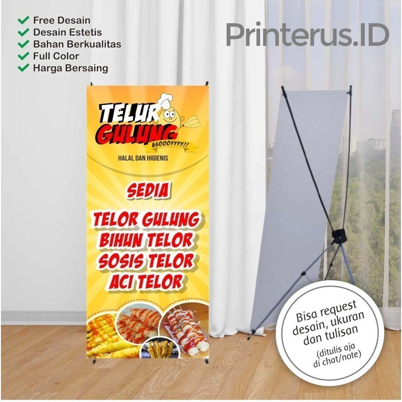 Jual Spanduk Banner Jualan Telur Gulung | MMT Usaha Kuliner | Murah ...