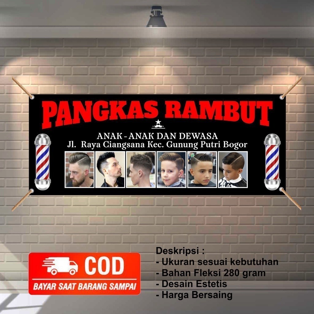 Jual Spanduk Banner Pangkas Rambut Termurah | Shopee Indonesia