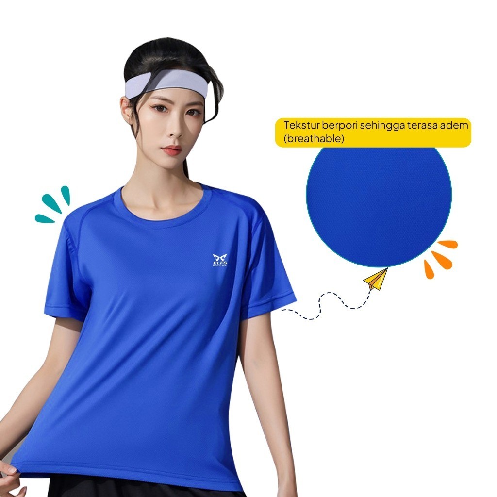 Jual Elfs Active Outdoor Jersey Dry Fit Baju Olahraga Daily Wear V2 | Shopee Indonesia