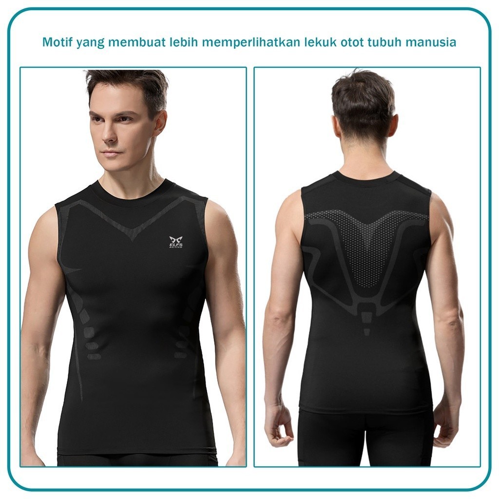 Jual Elfs Active Compression Sleeveless | Kaos Singlet Baselayer ...