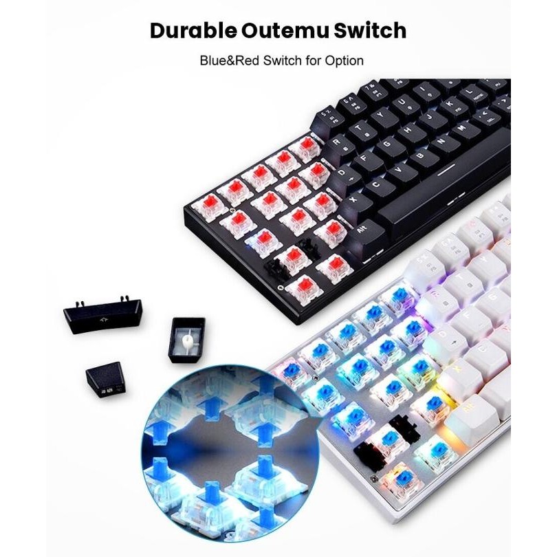 Jual MECHANICAL KEYBOARD MOTOSPEED CK62 RGB 60% 2 MODE WIRED AND ...