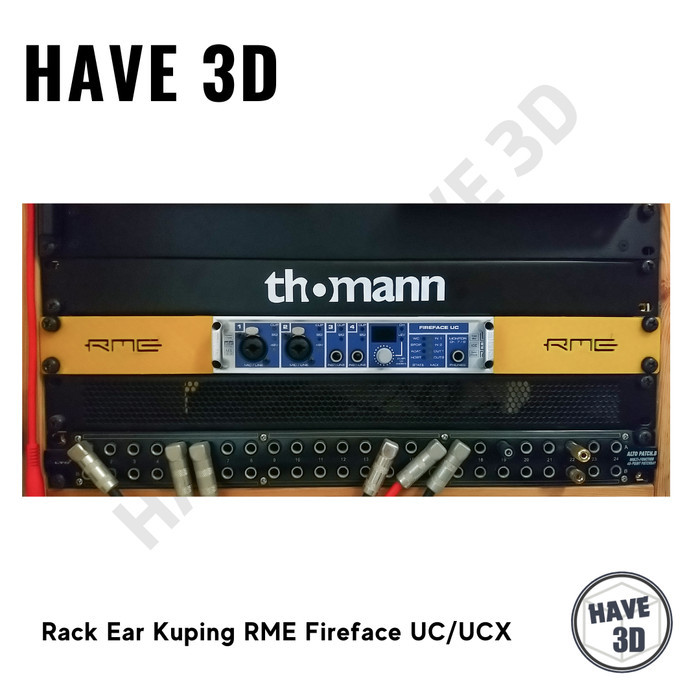 Jual Rack Ear RME Fireface UC UCX QuadMic II ADI-2 Kuping Rak 19 inch ...