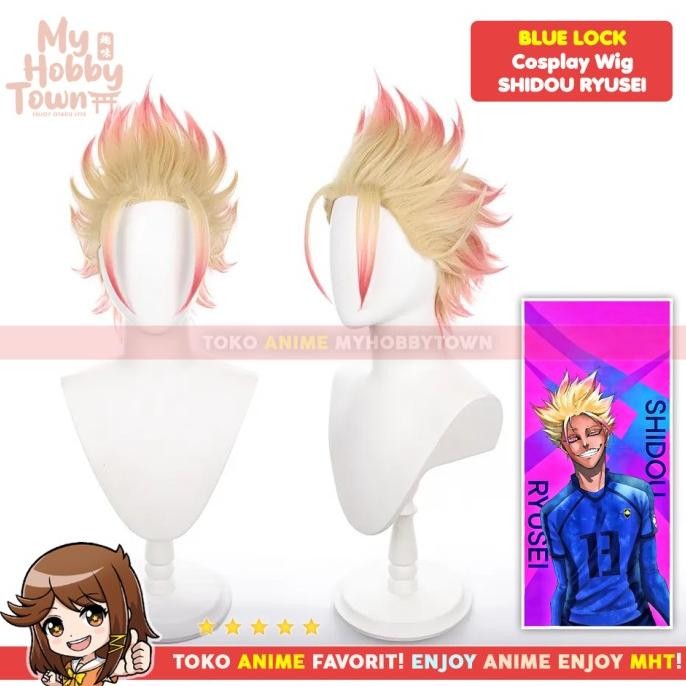 Jual Wig Cosplay Anime Blue Lock : Shidou Ryusei Rambut Palsu | Shopee ...