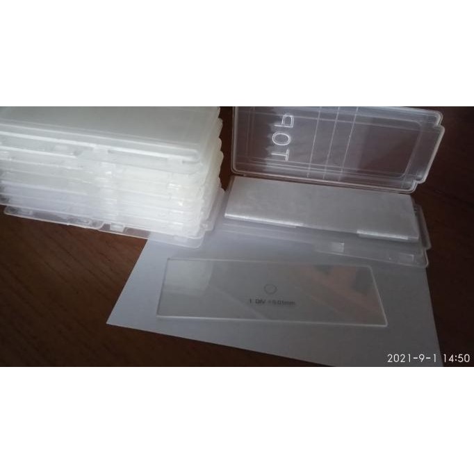 Jual Microscope Stage Calibration Slide for USB Cam 0.01mm Stage ...