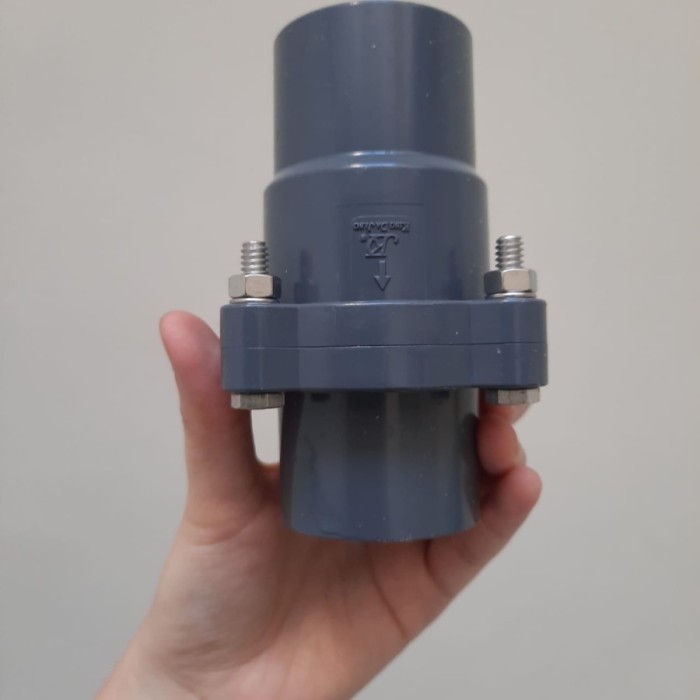 Jual Check Valve PVC 1" inch KDJ satu arah one way TAIWAN Spring Per 1 ...