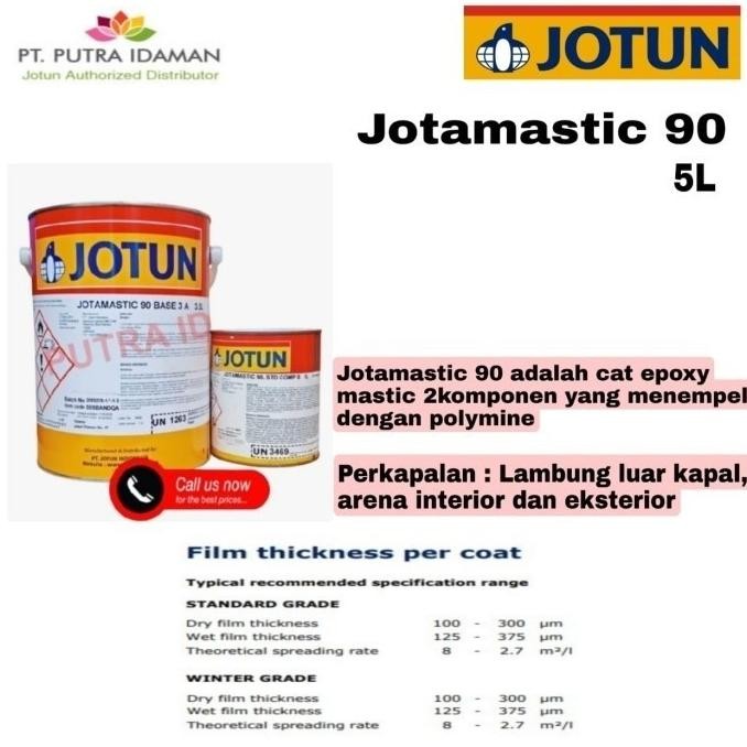 Jual JOTUN CAT EPOXY / JOTAMASTIC 90 RAL3001 5 LTR / 2 KOMPONEN / CAT EPOXY | Shopee Indonesia