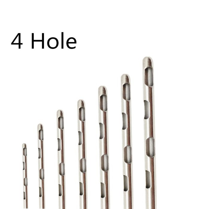 Jual Liposuction Cannula Spiral Four Holes Fat Transfer Needle Fat ...