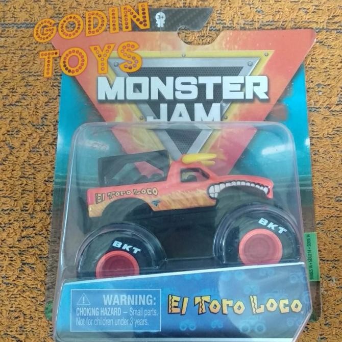 Jual Monster Jam El Toro Loco Ride trucks chase truck spin master ...