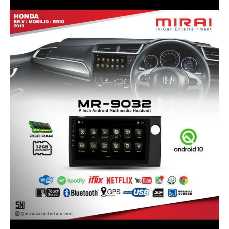 Jual Head Unit Android Brv Mobilio Brio Mirai Mr9032 - Tv Android Brv ...