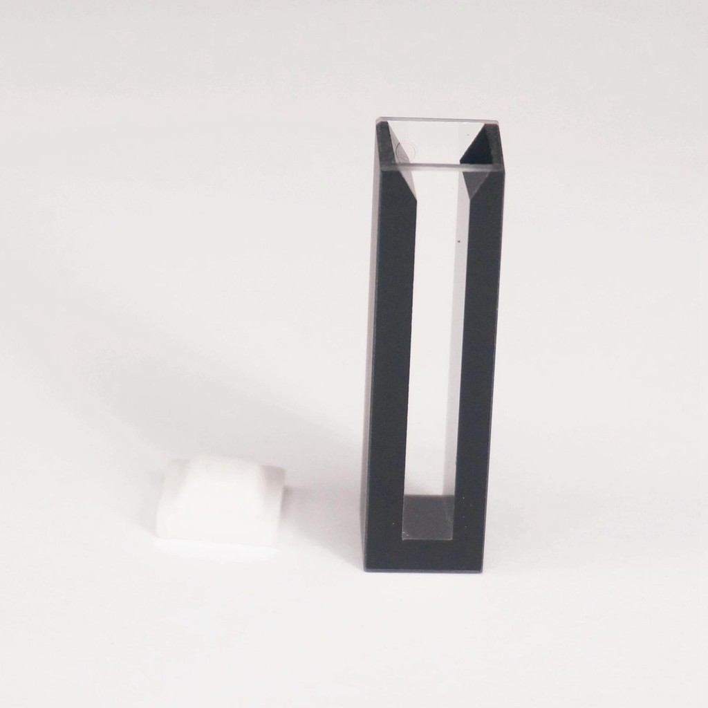 Jual 1750ul 10mm Path Length Micro Quartz Cuvette Cell With Black Walls ...
