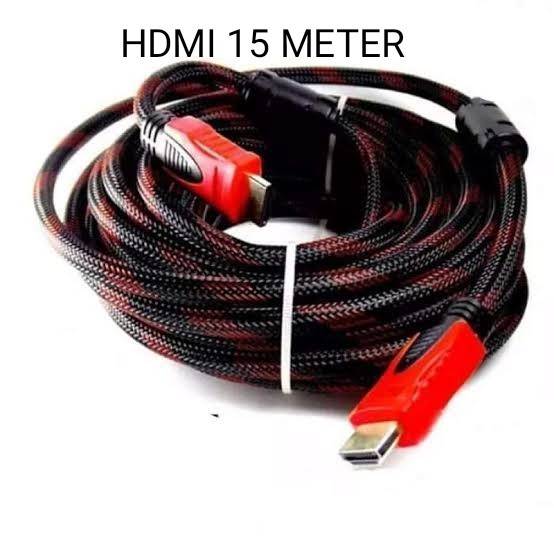Jual KABEL HDMI 15M JARING / HDMI 15 M / HDMI 15 METER | Shopee Indonesia